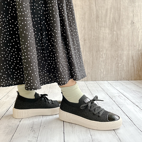 ヌーベルヴォーグ リラックス（NOUBEL VOUG Relax）/柔らかニット&牛革仕様ラクラクスニーカー