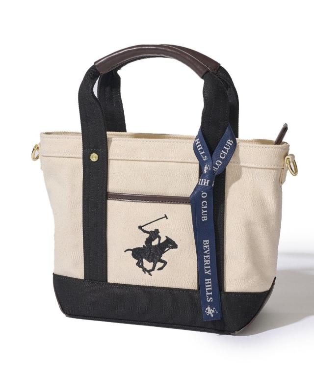アドポーション（ADPOSION）/【Beverly Hills Polo Club】ポニー刺繍キャンバストートバッグXS