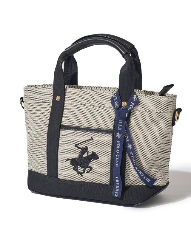 アドポーション（ADPOSION）/【Beverly Hills Polo Club】ポニー刺繍エルガリー生地トートS