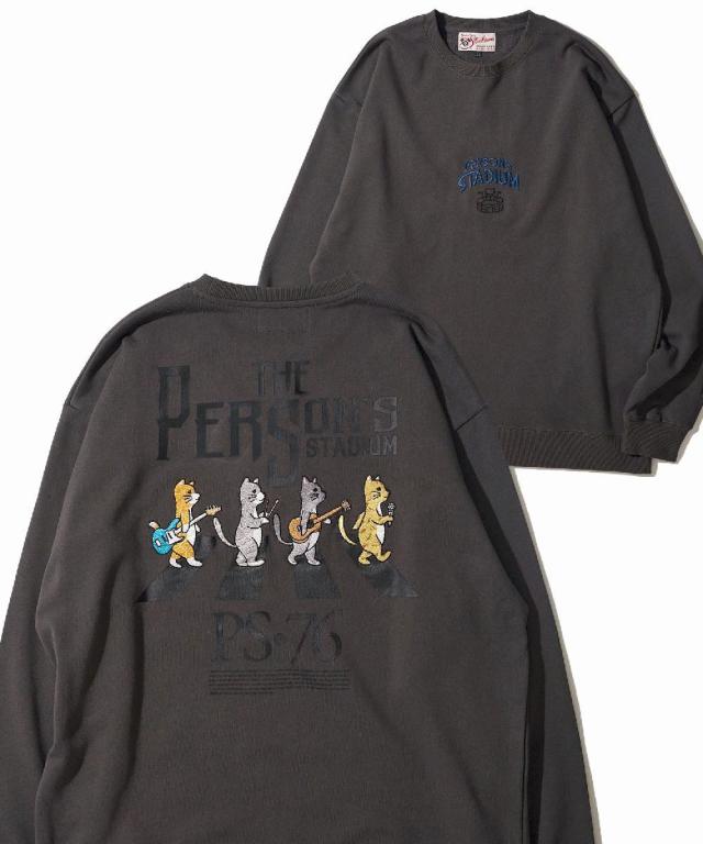 アドポーション（ADPOSION）/【PERSON’S STADIUM / パーソンズスタジアム】バンドネコ刺繍スウェット