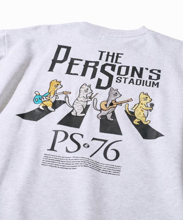 アドポーション（ADPOSION）/【PERSON’S STADIUM / パーソンズスタジアム】バンドネコ刺繍スウェット アドポーション（ADPOSION）/【PERSON'S STADIUM / パーソンズ