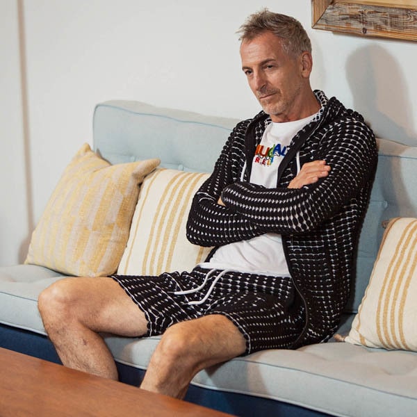 ウノピゥウノウグァーレトレ リラックス/1PIU1UGUALE3 RELAX(ウノピゥウノウグァーレトレ)3ロゴビッグワッフルハーフパンツ