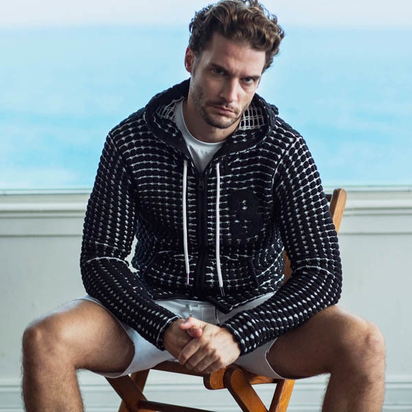 ウノピゥウノウグァーレトレ リラックス/1PIU1UGUALE3 RELAX(ウノピゥウノウグァーレトレ)3ロゴビッグワッフルジップパーカー