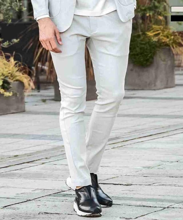 ウノピゥウノウグァーレトレ リラックス（1PIU1UGUALE3 RELAX）/1PIU1UGUALE3 RELAX ストライプジャガードスラックス