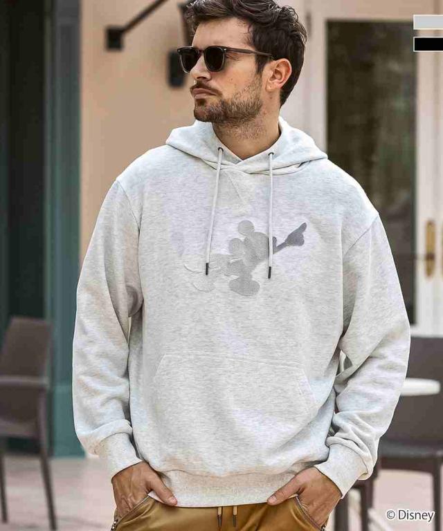 ウノピゥウノウグァーレトレ リラックス（1PIU1UGUALE3 RELAX）/1PIU1UGUALE3 RELAX ミッキーマウス グラデーション刺繍スウェットパー…