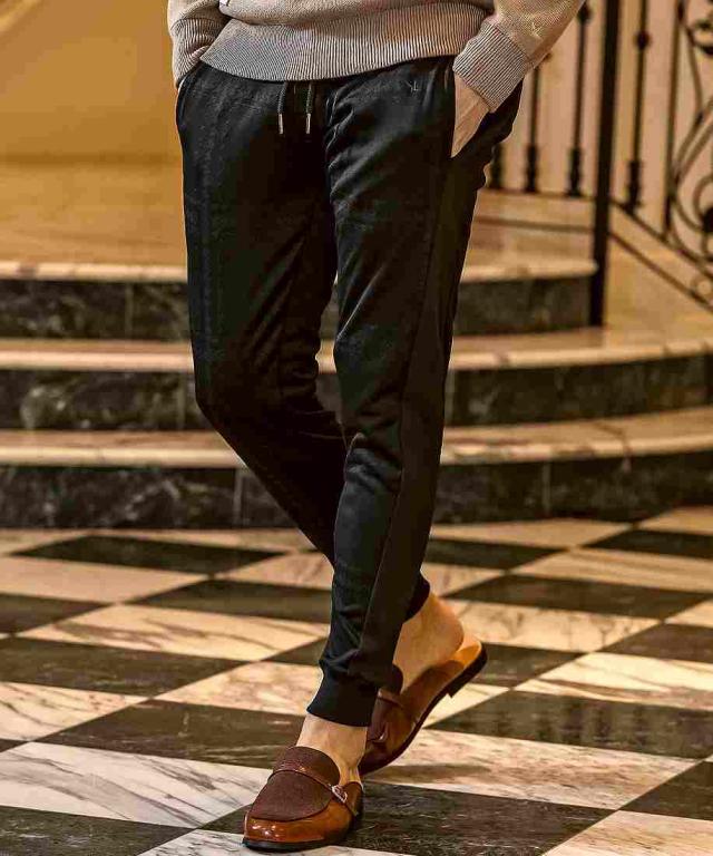 ウノピゥウノウグァーレトレ リラックス（1PIU1UGUALE3 RELAX）/1PIU1UGUALE3 RELAX ウィンドウペンジャガードジョガーパンツ