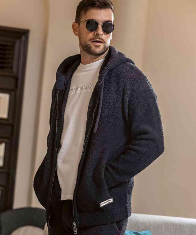 ウノピゥウノウグァーレトレ リラックス（1PIU1UGUALE3 RELAX）/1PIU1UGUALE3 RELAX グラデーションニットジップパーカー