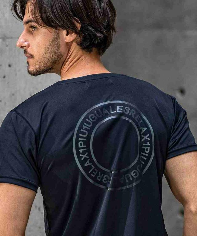 ウノピゥウノウグァーレトレ リラックス（1PIU1UGUALE3 RELAX）/1PIU1UGUALE3 RELAX【リカバリーテックウェア】サークルロゴ半袖Tシャツ