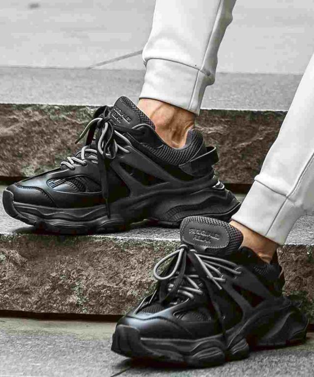 ウノピゥウノウグァーレトレ リラックス（1PIU1UGUALE3 RELAX）/1PIU1UGUALE3 RELAX レイヤードダッドスニーカー