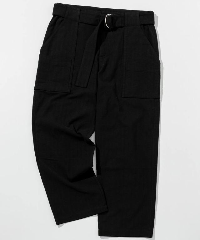 ウノピゥウノウグァーレトレ リラックス（1PIU1UGUALE3 RELAX）/1PIU1UGUALE3 RELAX リネンブレンド6ポケットワイドパンツ