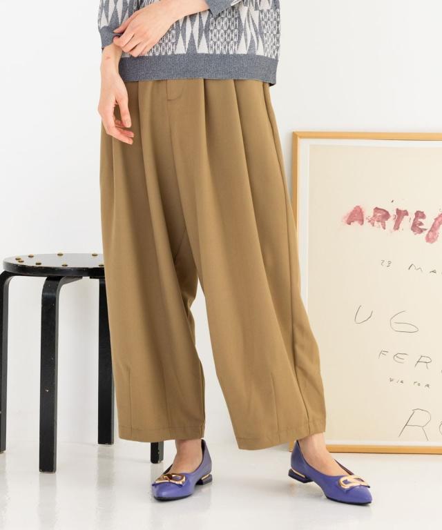 サブ ストリート（sab street）/【大きいサイズ】 9号・15号・19号 FONTLAB ゆるカーブタックパンツ