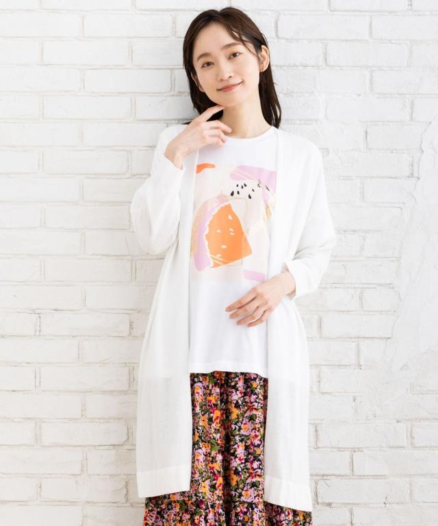 サブ ストリート（sab street）/【大きいサイズ】 9号・15号(M・3L) FONTLAB 着流しラメカーディガン