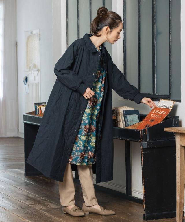 サブストリート（sab street）/【大きいサイズ】 9号・15号(M・3L) INDESIGN スターキルティング中綿コート