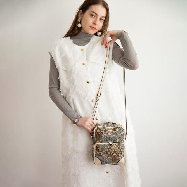 ユー（U）/multi poche【ムルティ ポッシュ】ペイズリーショルダーバッグ