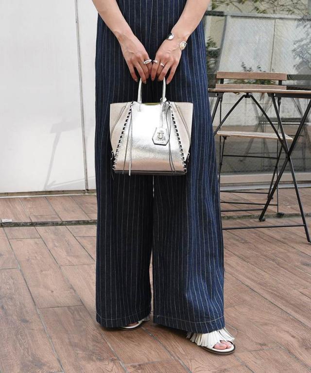 ユー（U）/Point sac【ポワン サック】キャンバスコンビジッパートートバッグ/Sサイズ