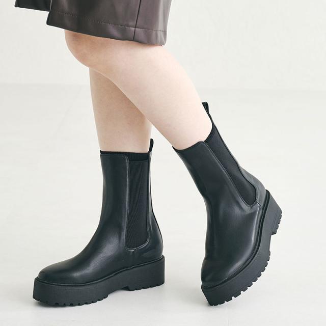 オリエンタルトラフィック（ORiental TRaffic）/厚底ミドル丈サイドゴアブーツ/31439