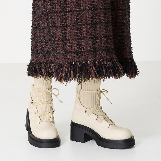 オリエンタルトラフィック（ORiental TRaffic）/ニットドッキングレースアップブーツ/41402