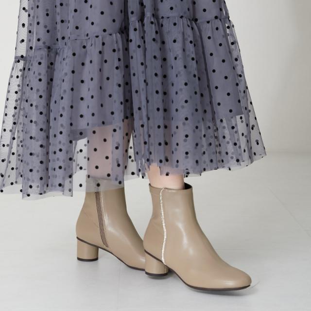 オリエンタルトラフィック（ORiental TRaffic）/ラインストーン切替ショートブーツ/42404