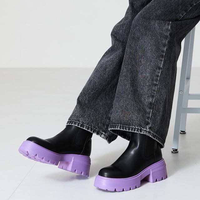 オリエンタルトラフィック（ORiental TRaffic）/【EC限定】カラーソールショートブーツ/45401