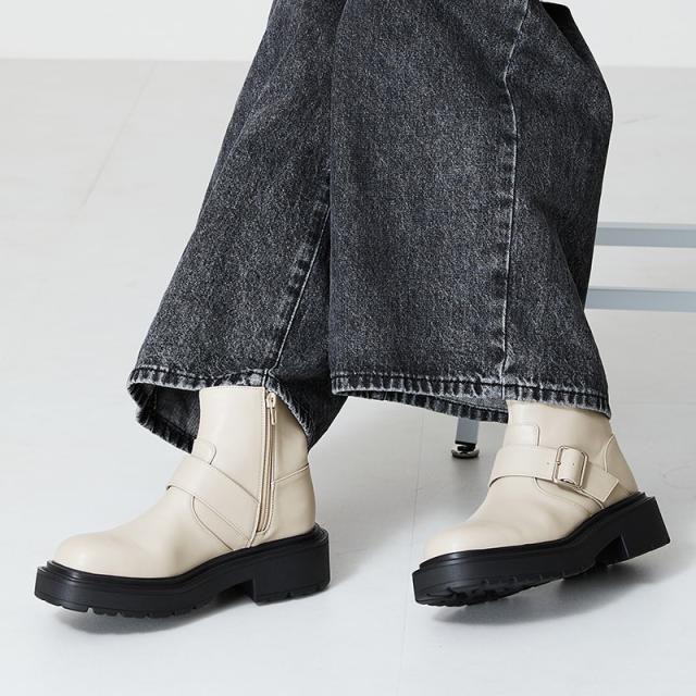 オリエンタルトラフィック（ORiental TRaffic）/ダブルベルエンジニアトショートブーツ/41423