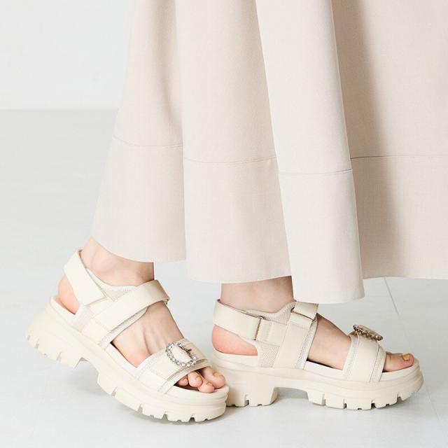 オリエンタルトラフィック（ORiental TRaffic）/ビジューモチーフスポーツサンダル/51204