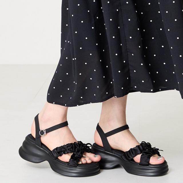 オリエンタルトラフィック（ORiental TRaffic）/サテンリボンスポーツサンダル/51211