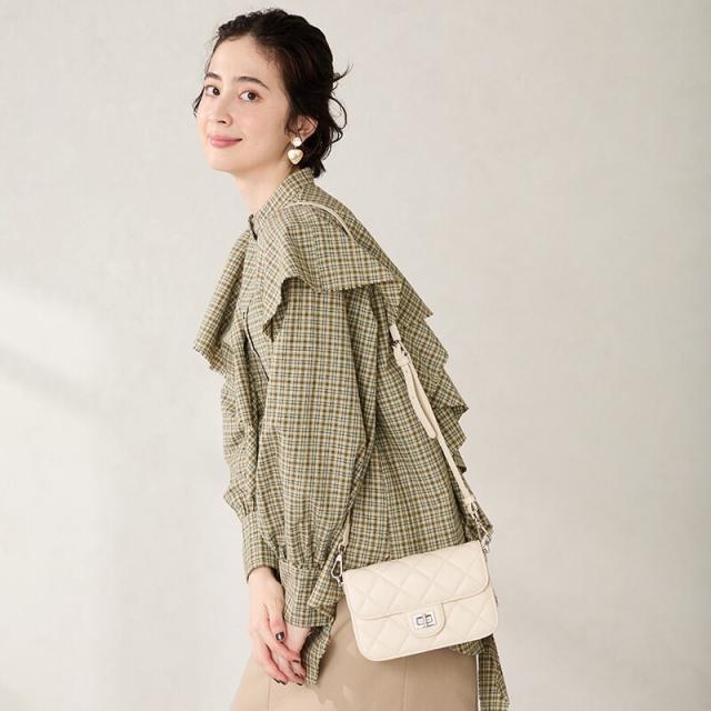 オリエンタルトラフィック（ORiental TRaffic）/【25秋冬新作】キルティングボックスショルダーバッグ/BA−262