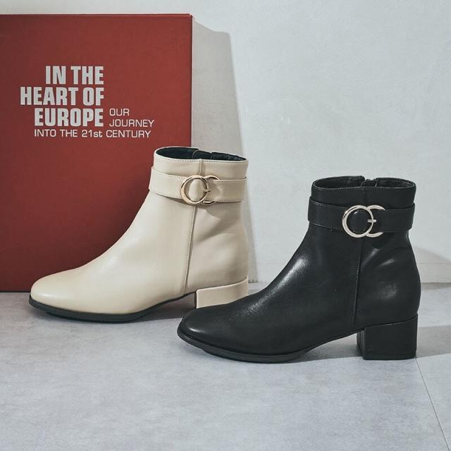 オリエンタルトラフィック（ORiental TRaffic）/【25秋冬新作】サークルバックルショートブーツ/52401