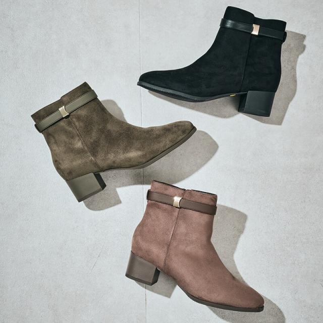 オリエンタルトラフィック（ORiental TRaffic）/厚手クッション入り【25秋冬新作】サイドベルトパーツスエードブーツ/52404