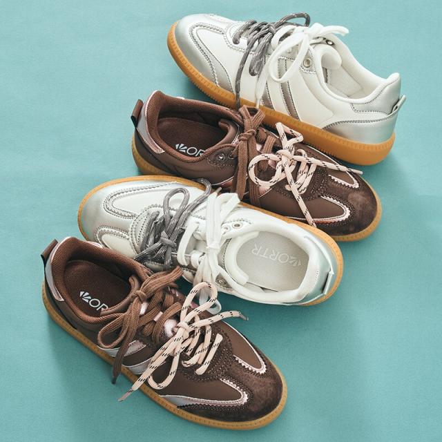 オリエンタルトラフィック（ORiental TRaffic）/【25秋冬新作】ダブルシューレースジャーマンスニーカー/OT3788