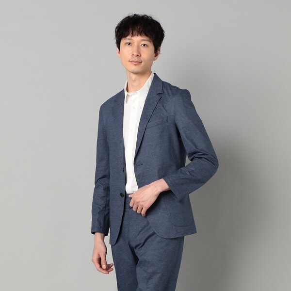 コムサ・メン（COMME CA MEN）/【セットアップ対応】エアードットジャージープリント パッチポケットジャケット