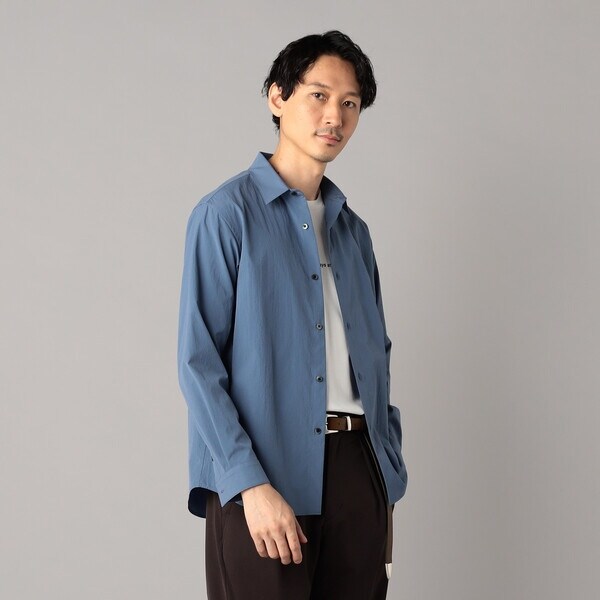 コムサ・メン（COMME CA MEN）/37．5（R）テクノロジー ワッシャータスラン レギュラーカラーシャツ