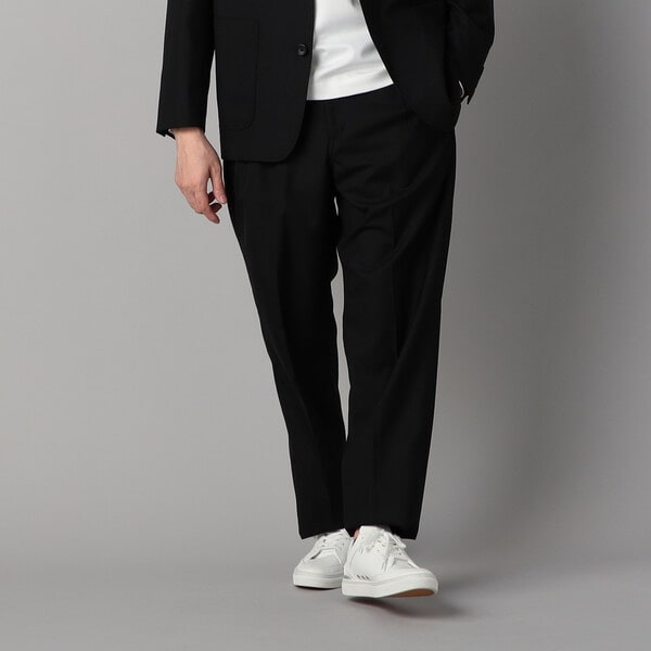 コムサ・メン（COMME CA MEN）/【セットアップ対応】尾州産 クラシックウールギャバ 2タックパンツ