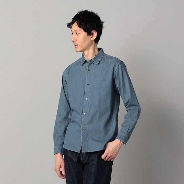 コムサ・メン（COMME CA MEN）/加工デニム シャツ
