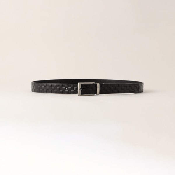 コムサ・メン（COMME CA MEN）/【市松柄】リバーシブルベルト(100cm対応）