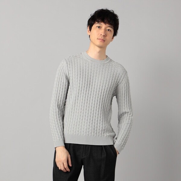 コムサ・メン（COMME CA MEN）/リンクスジャカード クルーネックニット