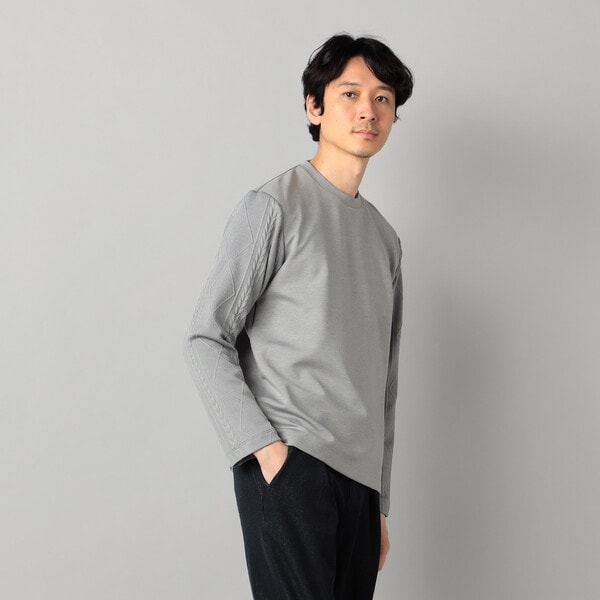 コムサ・メン（COMME CA MEN）/ダウンファブリック クルーネックプルオーバー