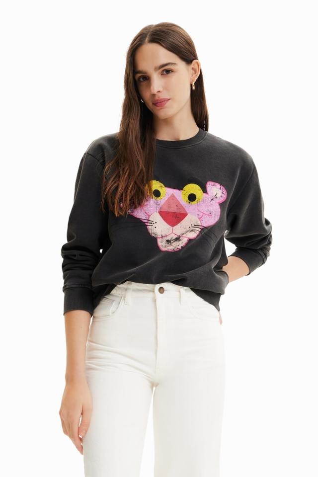 デシグアル（Desigual）/Pink Panther ウォッシュスウェットシャツ