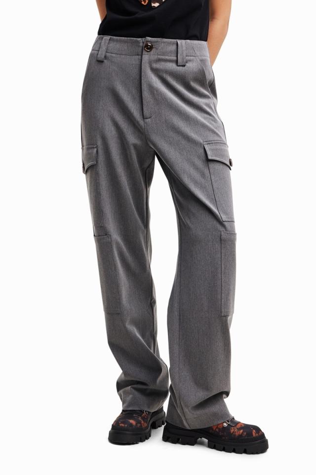 デシグアル（Desigual）/ワイドレッグ カーゴパンツ