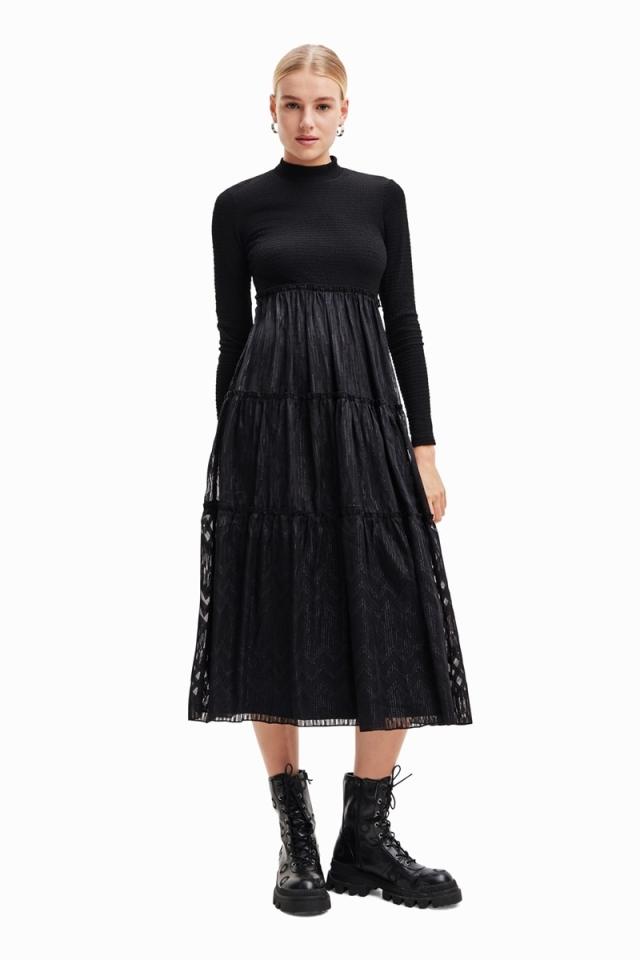 デシグアル（Desigual）/コンビネーション ミディワンピース