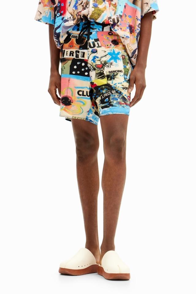 デシグアル（Desigual）/コラージュ サーフパンツ