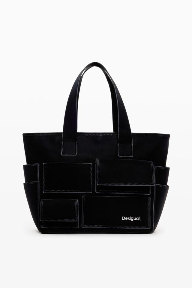 デシグアル（Desigual）/POCKET FACE PRAVIA PUショッピングバッグ