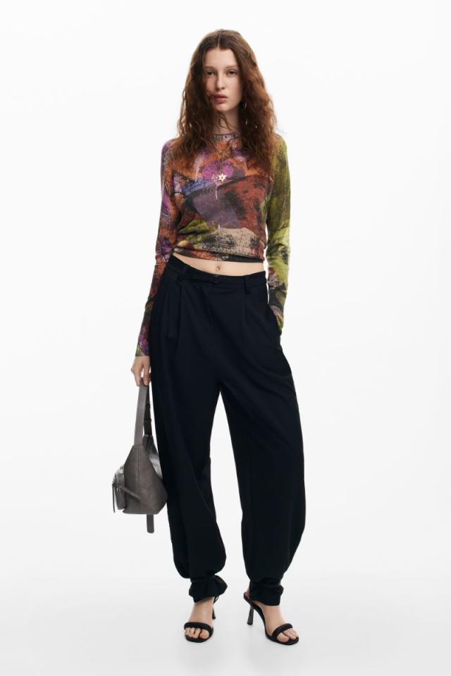 デシグアル（Desigual）/CAMO PETALSLACROIX ライトゲージプルオーバー