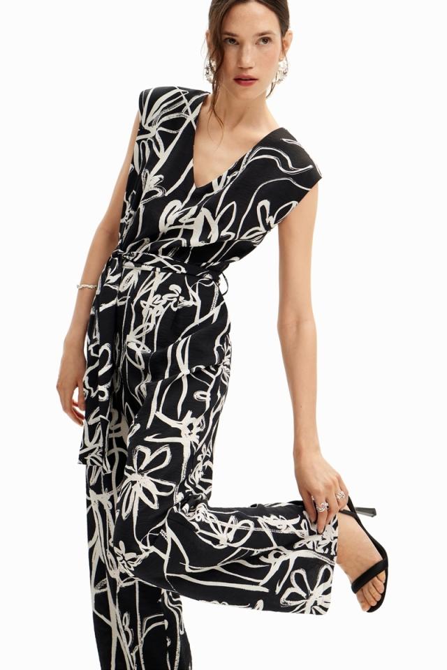 デシグアル（Desigual）/Artyの花柄のロングジャンプスーツ