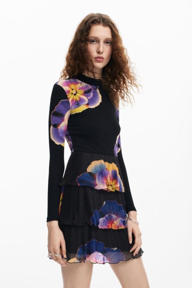 デシグアル（Desigual）/PENSEELACROIX ワンピースロングスリーブ