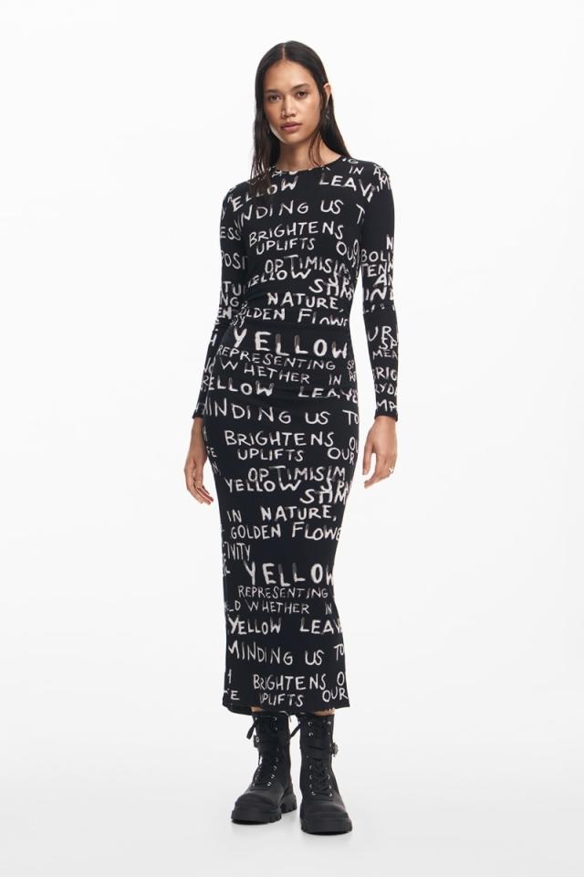 デシグアル（Desigual）/HESIAN ワンピースロングスリーブ