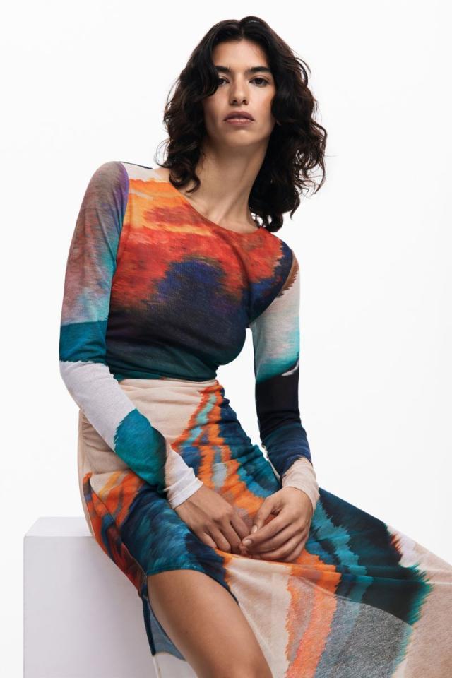 デシグアル（Desigual）/VESTMAR ワンピースロングスリーブ