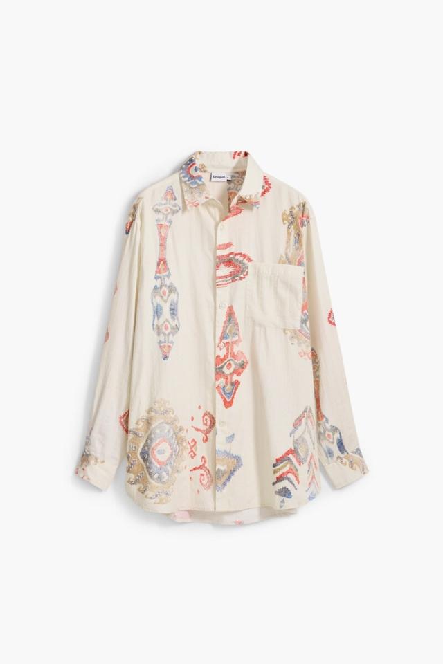 デシグアル（Desigual）/エスニックプリントシャツ