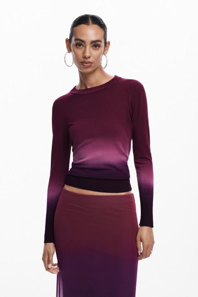 デシグアル（Desigual）/グラデーションカラー薄手ニット