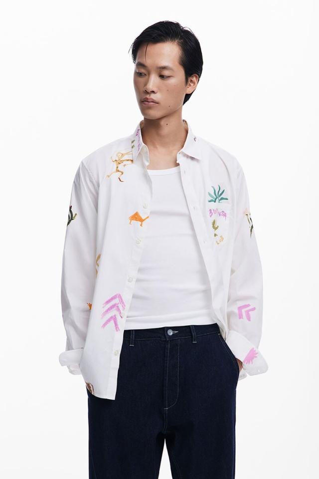 デシグアル（Desigual）/CAMEL シャツロングスリーブ